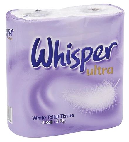 4335 | WHISPER 3 PLY LUXURY TOILET ROLL X 40