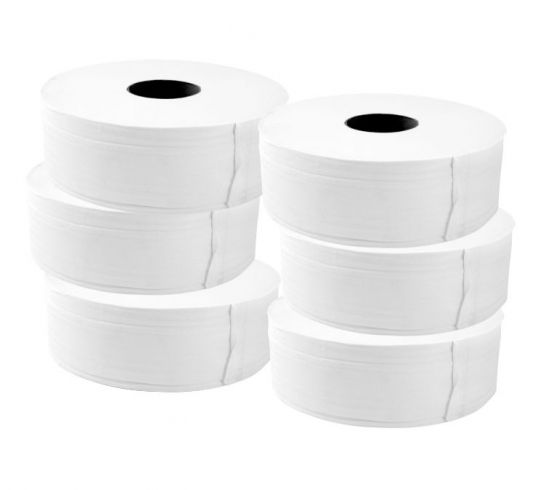 Quattro 6 X 400m Jumbo Toilet Rolls 60mm Core