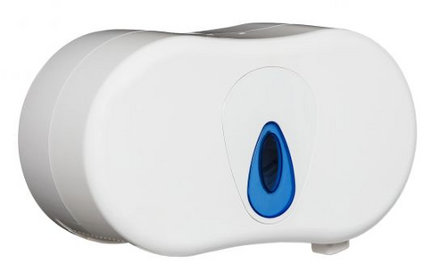 MODULAR MICRO MINI TWIN TOILET ROLL DISPENSER